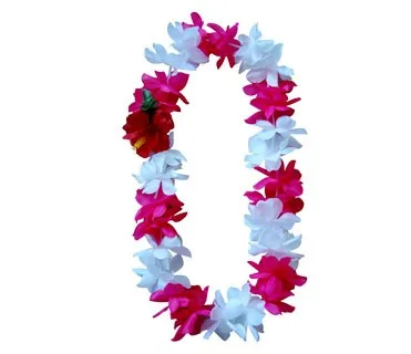 Aloha Flower Wreath Hawaiian Strings Garlands Lei Necklace For Party ...