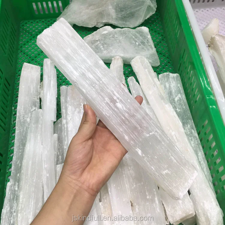 Natural Clear Transparent Gypsum Rough Stone Pillar Specimen For ...