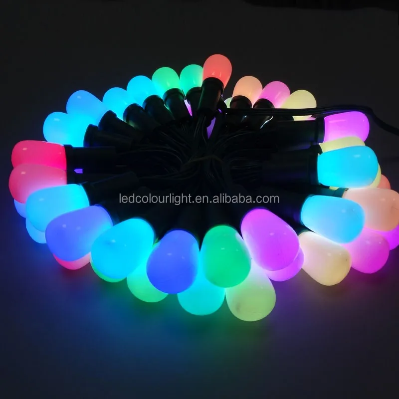 20mm Ws2811 Dmx Rgb Pixel Festoon String Led Bulb Lights - Buy Rgb Led ...