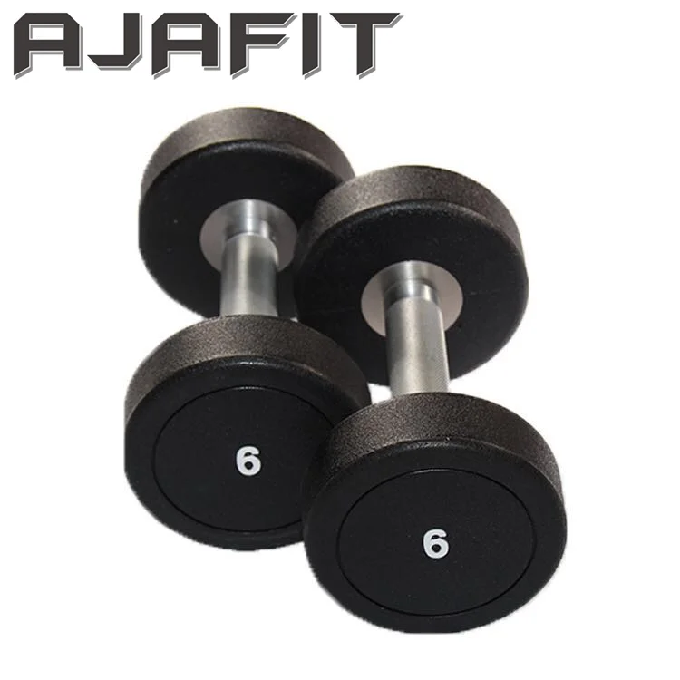 Heavy Cross fit Haltères Haltères Fixe Ronde Poids Haltère Ensemble ...