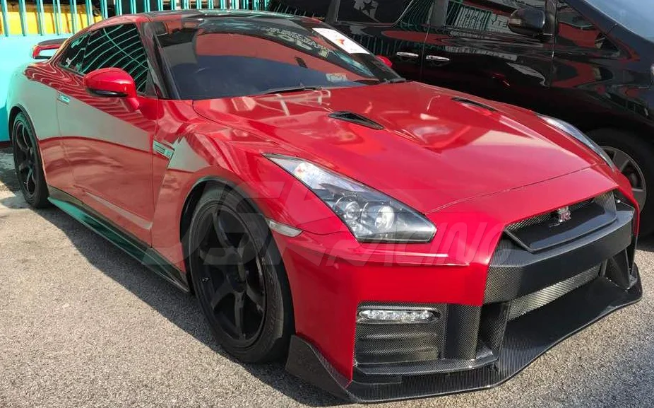 2017 Ver Nismo Style Half Carbon Fiber Front Bumper Body Kit For Nissan ...