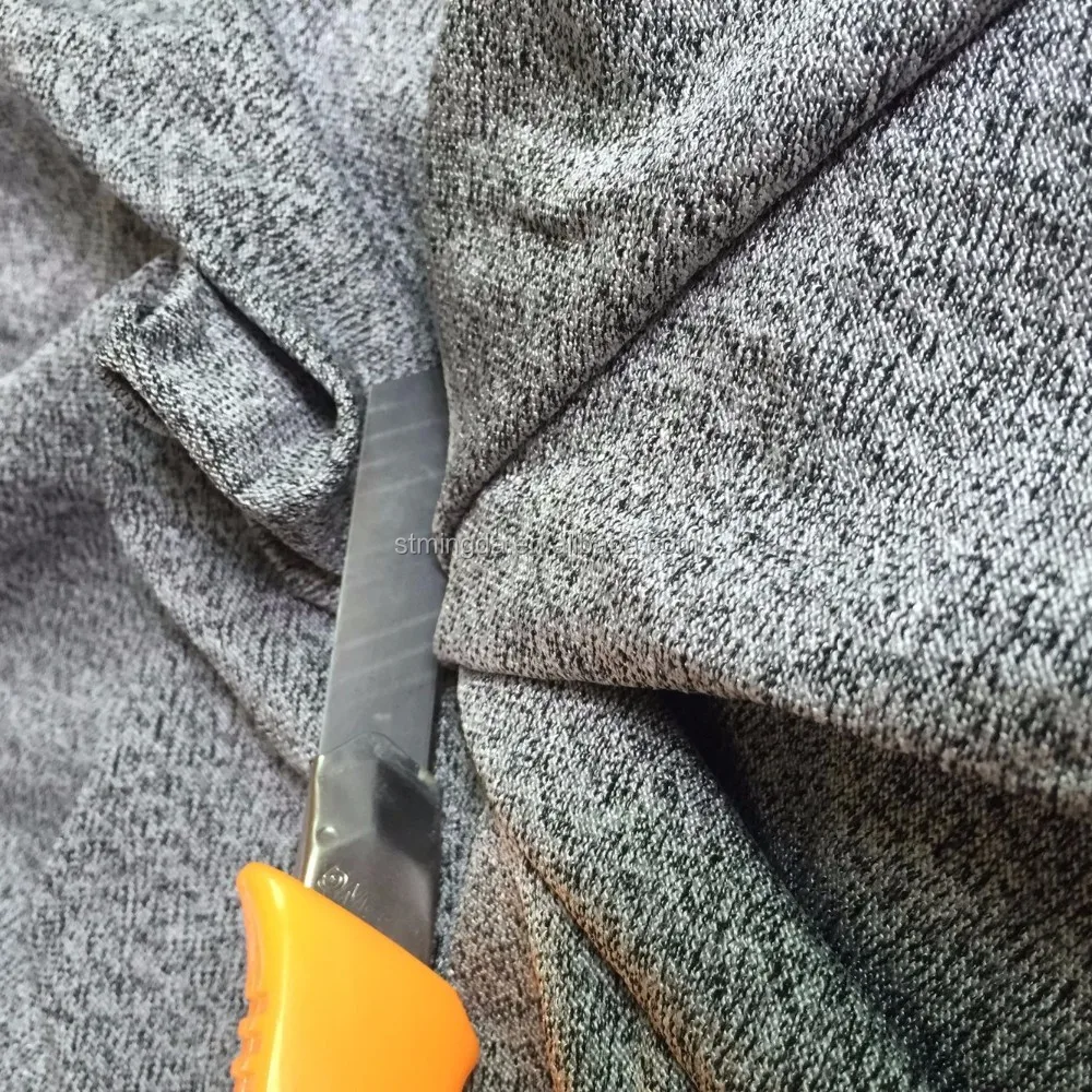 2017 En388 5level Black And White Cut Resistant Fabric Uhmwpe Slash ...