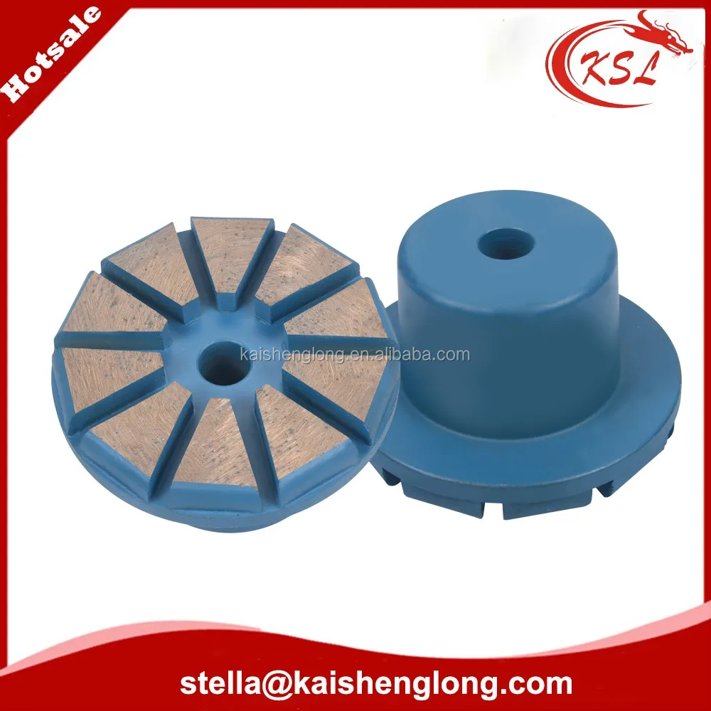 Diamond Concrete Terrazzo Floor Grinding Pad Plug Thread Pad For Floor ...