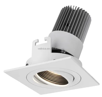 Square 9w Tiltable /focus Sharp Cob Led Recessed Down Light/led Ceiling ...
