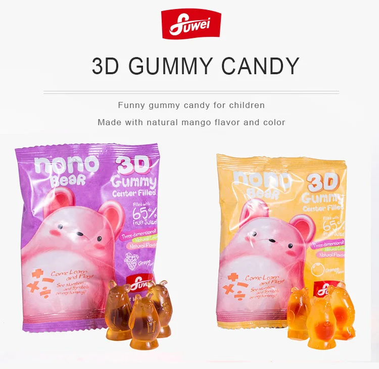 Center Filled Soft Chewy Gummy Candies Cheap Chewing Gum - Buy Candy ...
