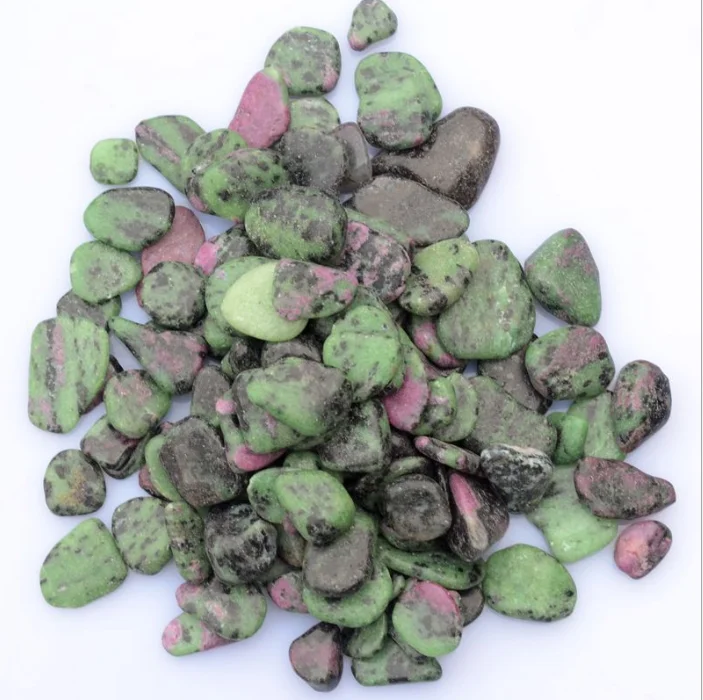 Wholesale Natural Green Ruby Zoisite Quartz Crystal Tumbled Stone ...