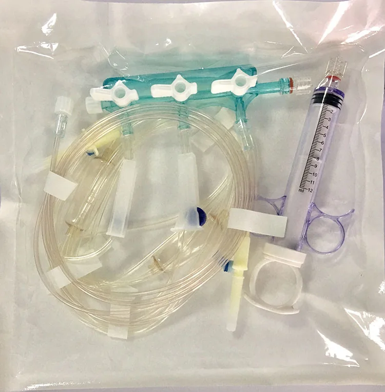 Medical Device Angiography 3 Port Manifold Kit - Anntom