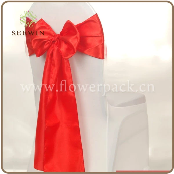 Satin Chair Sash Chair Cover Ribbon For Wedding Chair Decoration - Buy ...