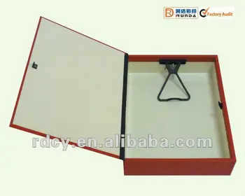 Popular Fc/a4 Rigid Box File With Plastic Clip And Finger Ring - Buy ...