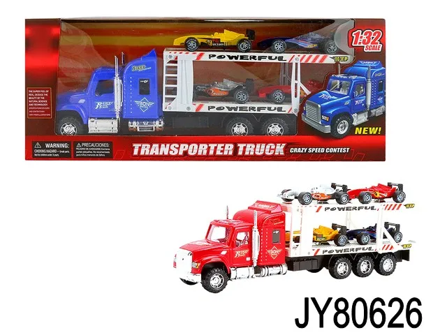 Friction Car Toy Transport Truck With 9pcs Racing Cars For Kids Truck ...