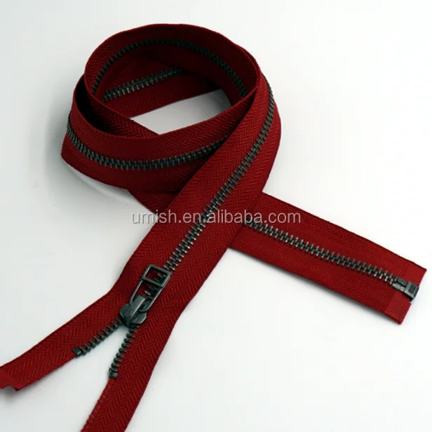 #5 Antique Silver Teeth Brass Metal Zipper For Leather Garment - Buy #5 ...