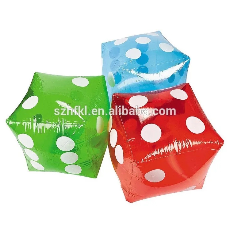 School Teaching Outdoor Use Giant Inflatable Dice With Pockets - Buy ...