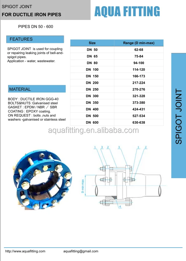 Bell Joint Repair Leak Clamp For Di Pipes - Buy Bell Joint Repair Leak ...