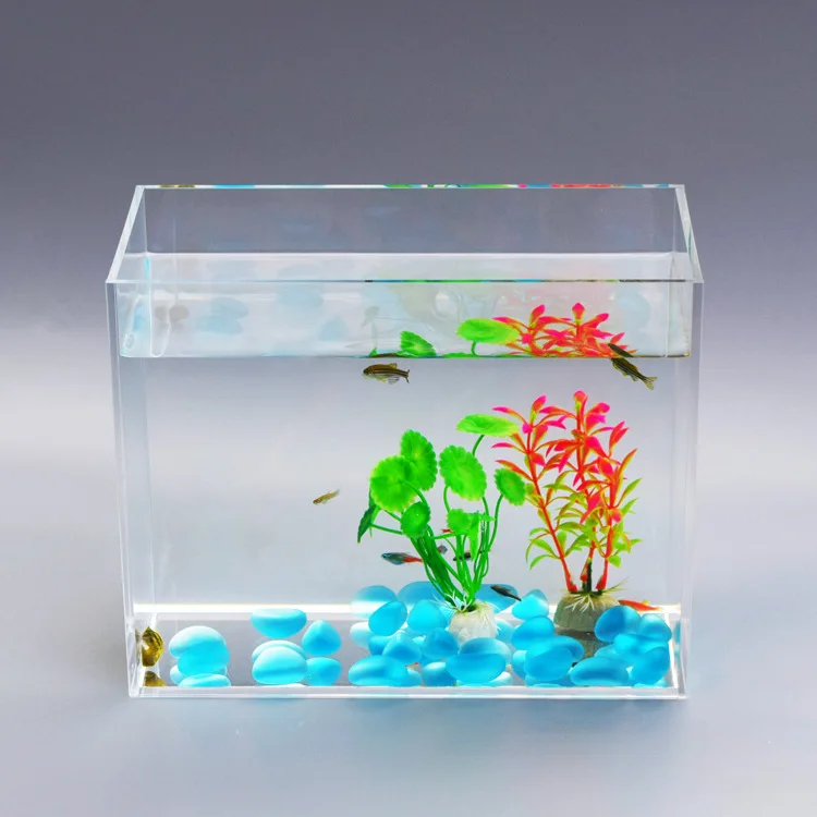 Custom Table Plexi Glass Aquarium Fish Tank - Small Size