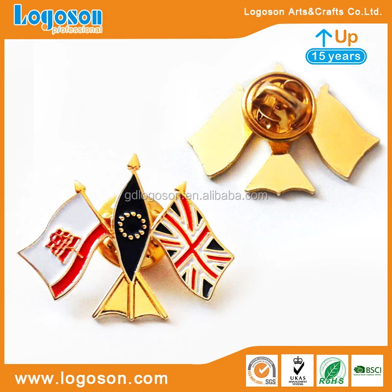 Wholesale Country Flag Metal Badge Factory Direct Price Custom Made ...