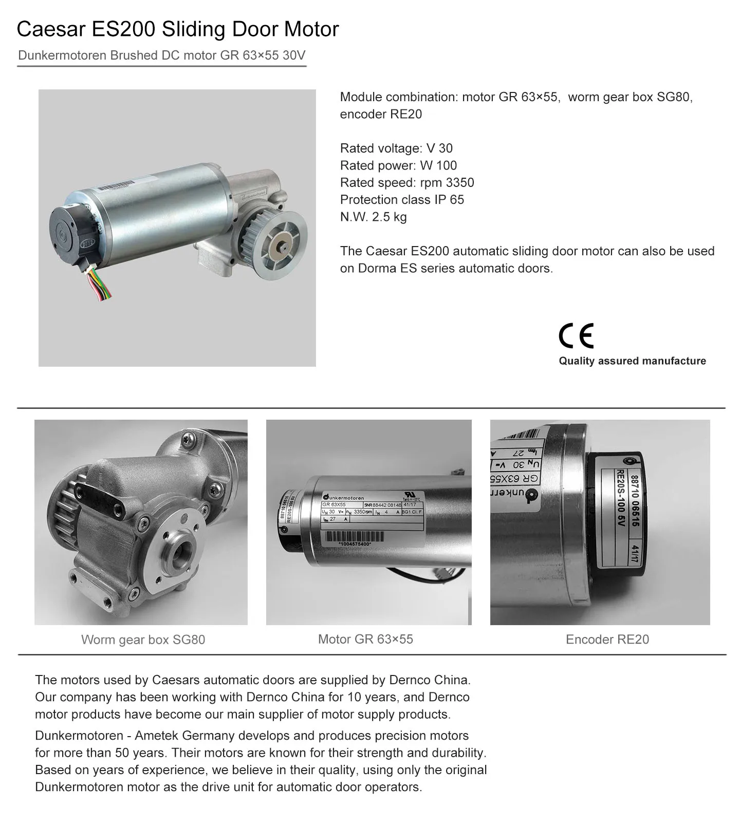 Es200 Caesar Automatic Sliding Door System Operator/opener Mdu Set,Es200 Drive Unit Of Motor ...