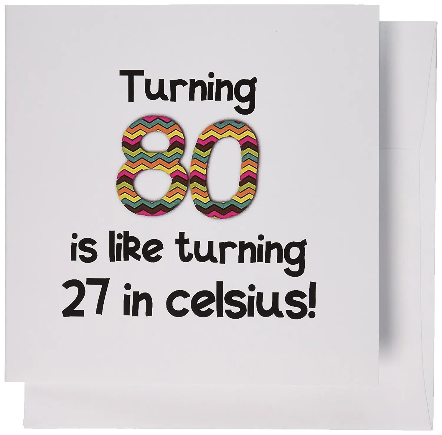 Buy 3dRose Turning 80 Is Like Turning 27 In Celsius Humorous 80th 
