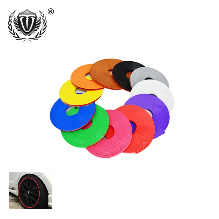 Vehicle Color Velgen Beschermer Decor Strip Pro Car Wheel Tyre Tire Hub ...