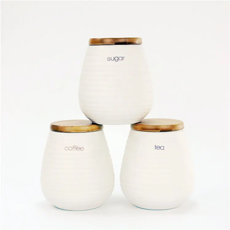 Elegant Plain White Empty Storage Dry Ceramic Bottles Jar Fancy Jars ...