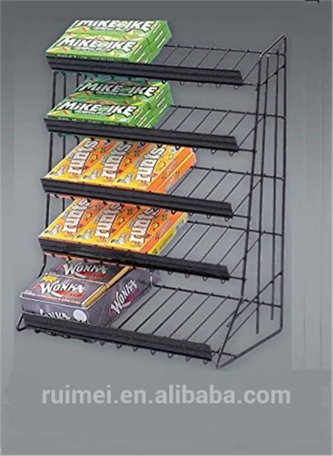 Single Strip 12 Clip Hanging Potato Chip Candy & Snack Display Rack ...