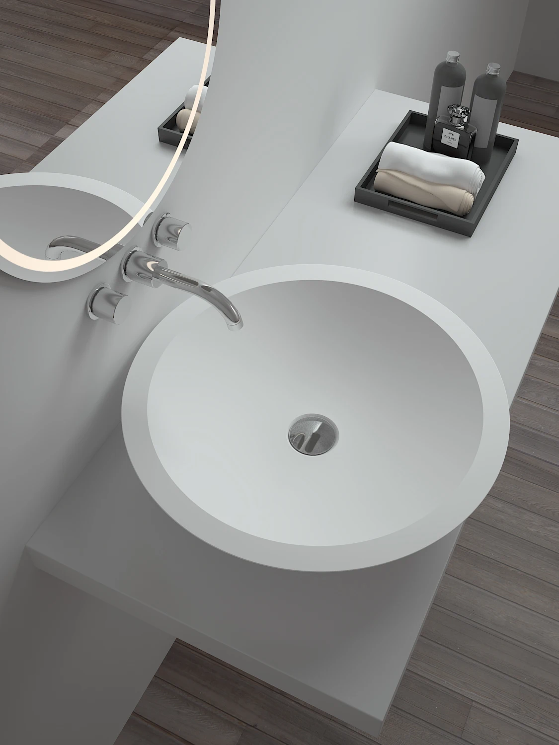 Sm-8313 Portable Wash Basin Above Washing Machine Table Top Wash Basin ...