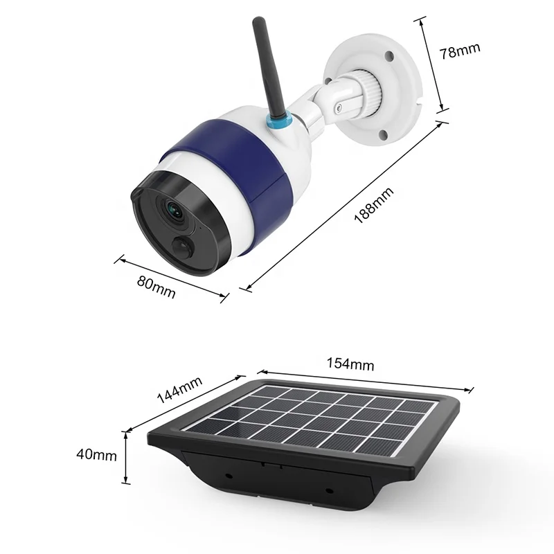 Good Quality Solar Powered Ip66 Wifi Wireless Ip Camera With Motion ...