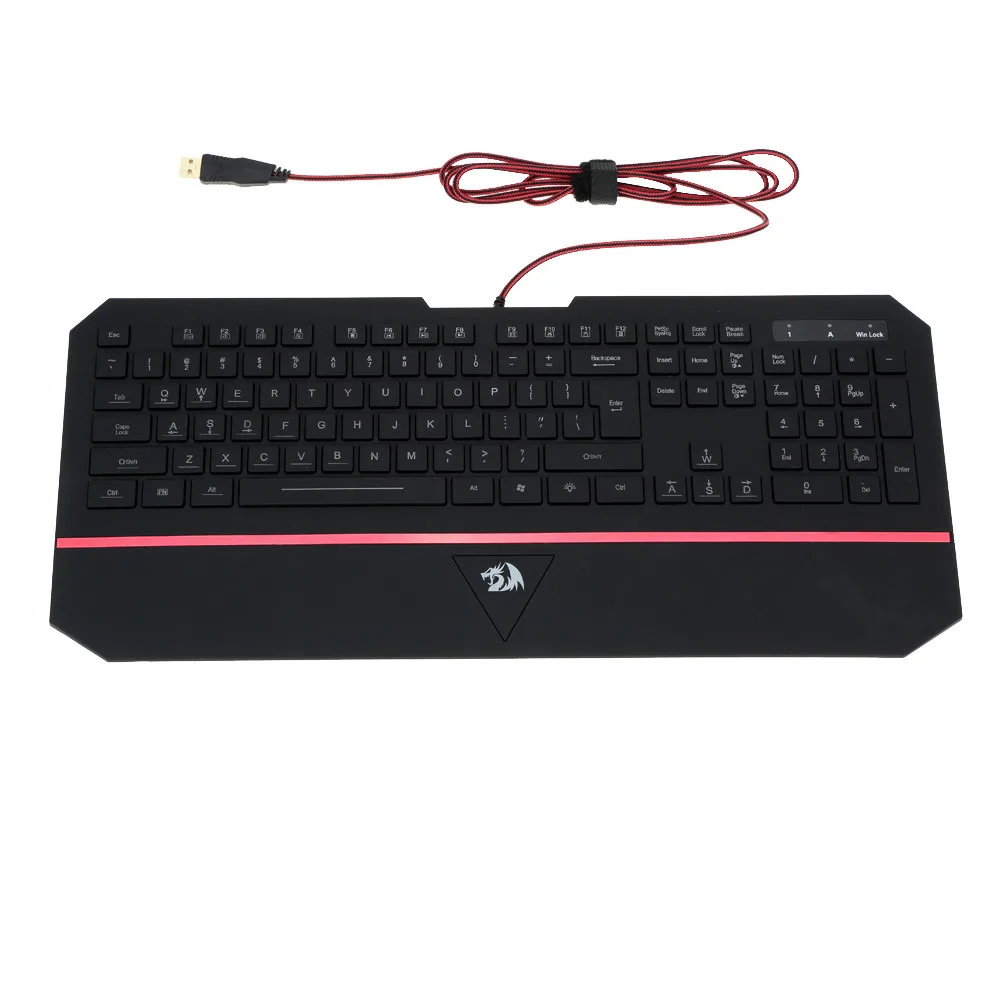 Redragon Usb Gaming Keyboard 7 Switchable Backlight Colors 104 Keys ...