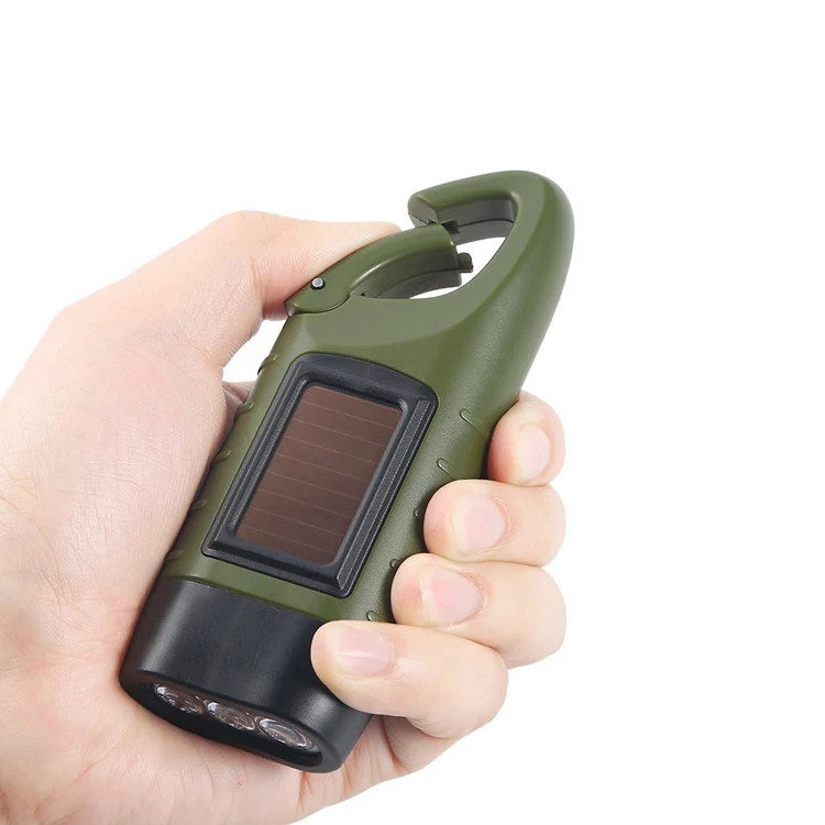 Portable Torch Sun Flash Light - 3 PCS LED Solar Rechargeable