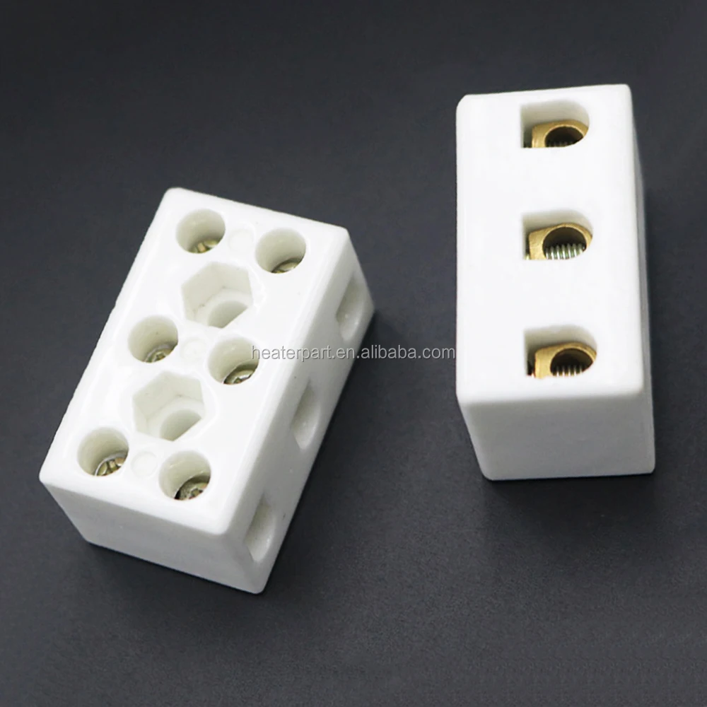 3 Phase Position Ceramic Terminal Block Connector 30A
