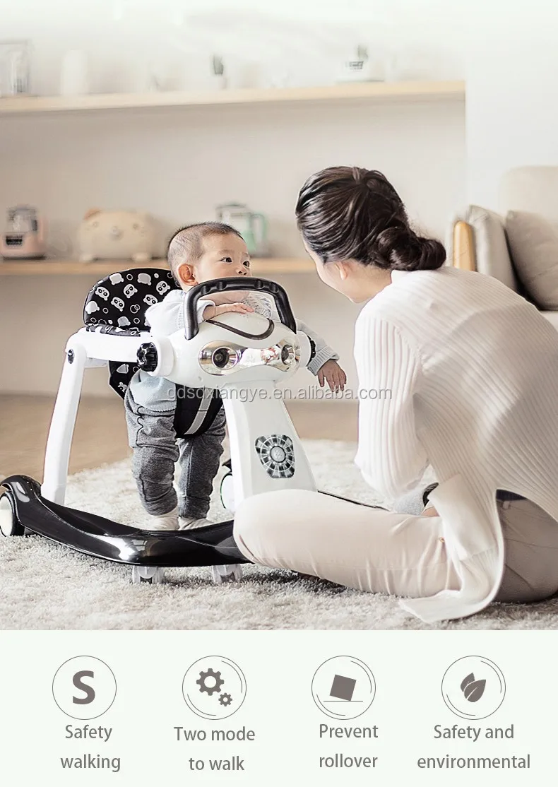 Babysafe Foldable Speed Control Educational Simple Baby Walker With ...