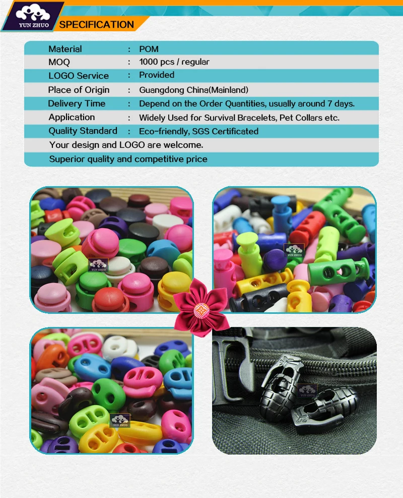 Plastic Cord Stopper For Clothing Cord Lock Stopper Plastic Bottle ...