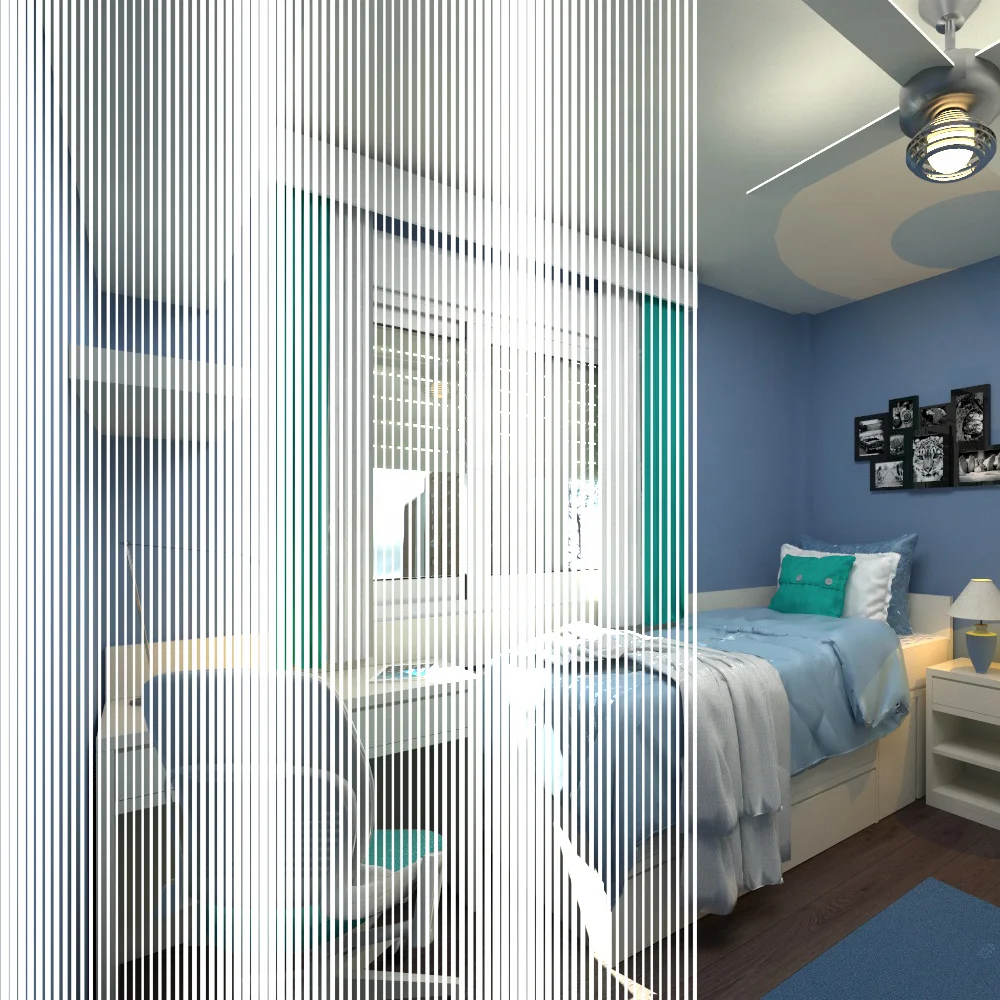 Vis Film Privacy Film Window Louver Stripe Pattern Decorative Films ...