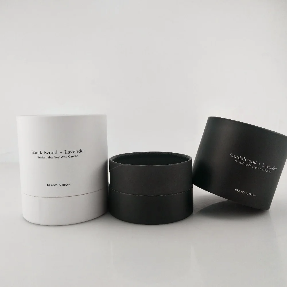 Verpakking Gift Pot Deksel Luxe Custom Papier Fancy Ontwerp Ronde Logo ...