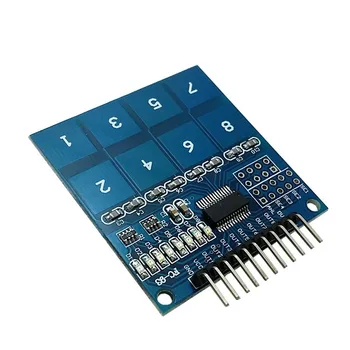 8 Channel Capacitive Touch Button Switch Module Ttp226 - Buy Touch ...