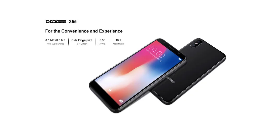 Doogee X55 1gb Ram 16gb Rom Mobile Phone 5.5 Inch Hd- Smartphone ...