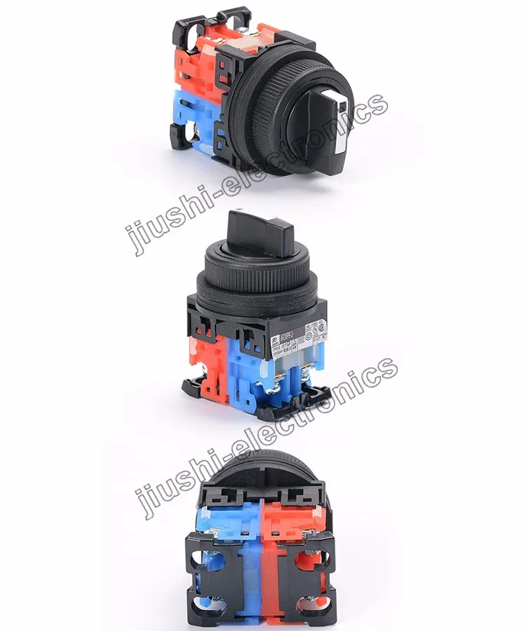 Ar30pr-3 Selector Switch 3 Position Rotary Switch 30mm Push Button Switch 1no 1nc - Buy Selector ...