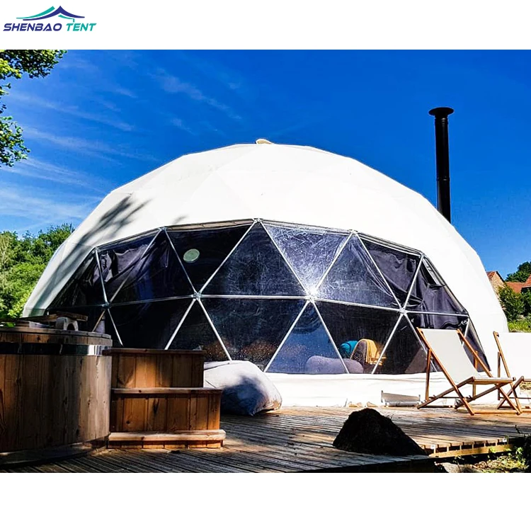 Luxury Semi Transparent Dome Tent for Camping & Events