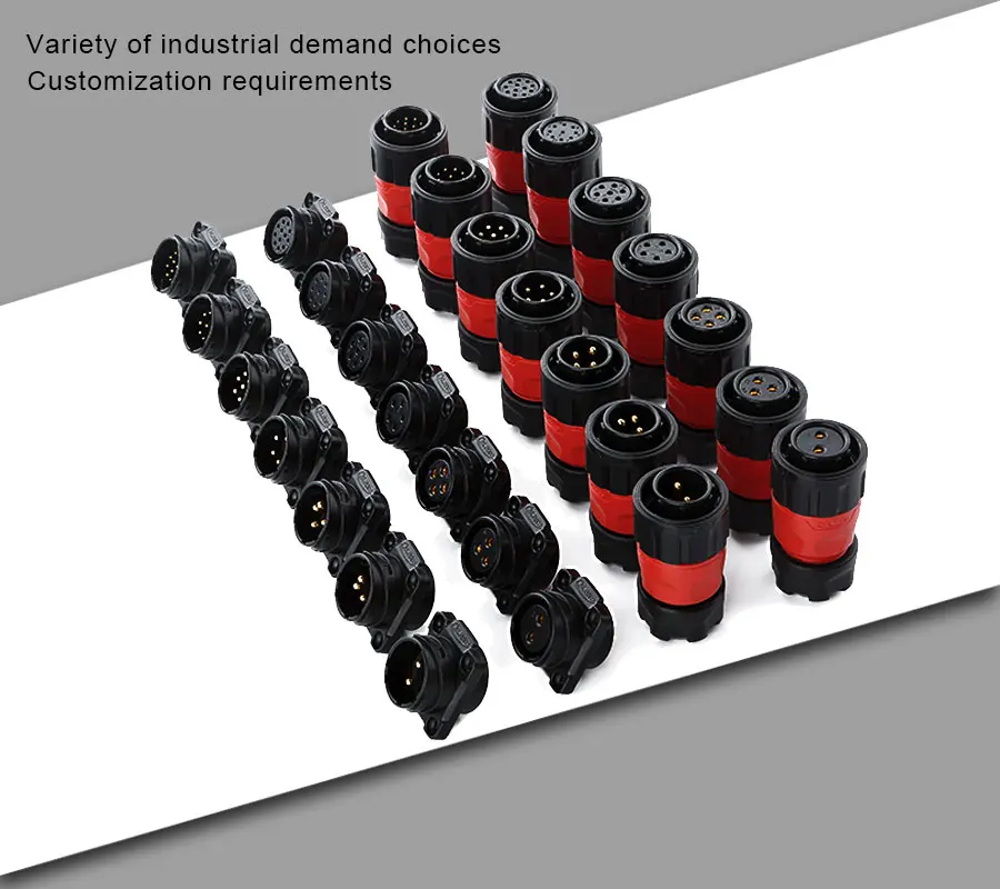 Electrical Connector Pbt Gf15 12 Pin Aviation Connector For Wire Splicing - Buy Aviation ...