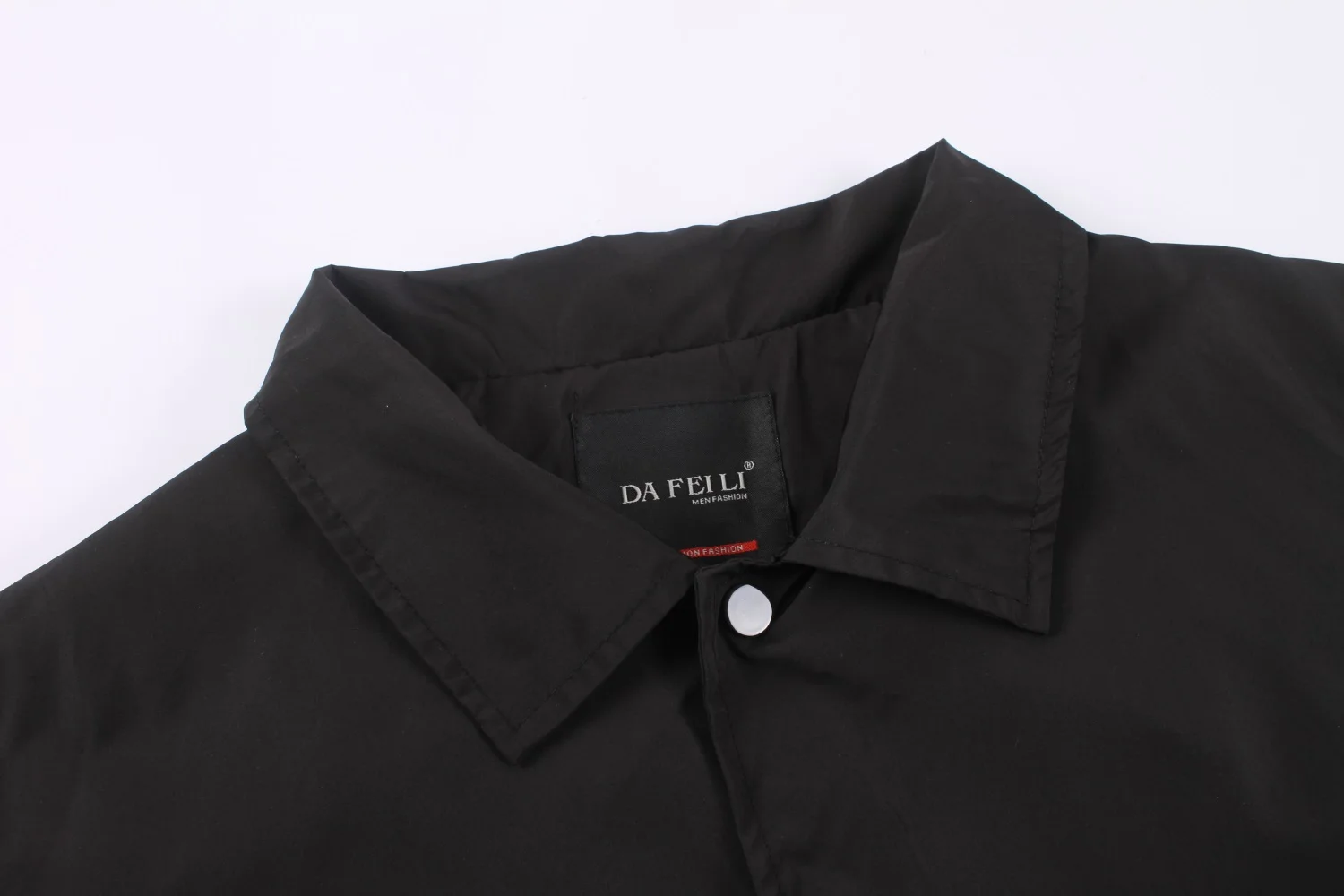 Wholesale Good Waterproof Blank Coaches Jacket Plain Black