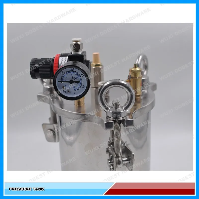 10l Sus304 Adhesives Dispensing Pressure Tank For High Viscosity Glue ...