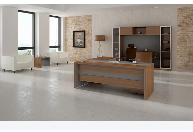 2.2m Flexible MDF Office Desk - Executive Manager Table