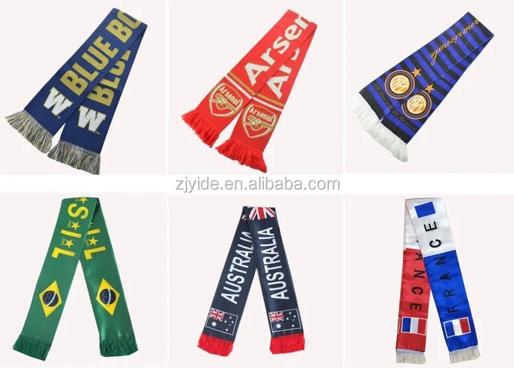 Cheap Logo Custom Football Team Scarf / Soccer Team Scarf - Buy Scarf ...
