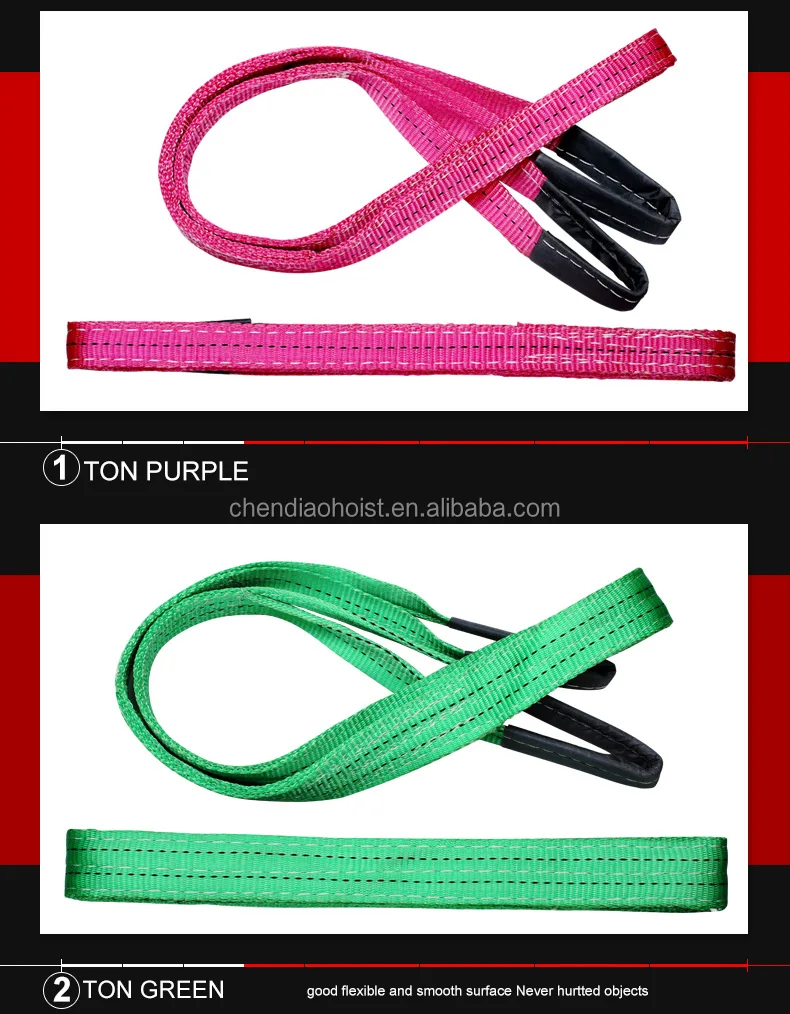 Customized Polyester Color Code Lifting Sling - Buy Color Code Lifting ...