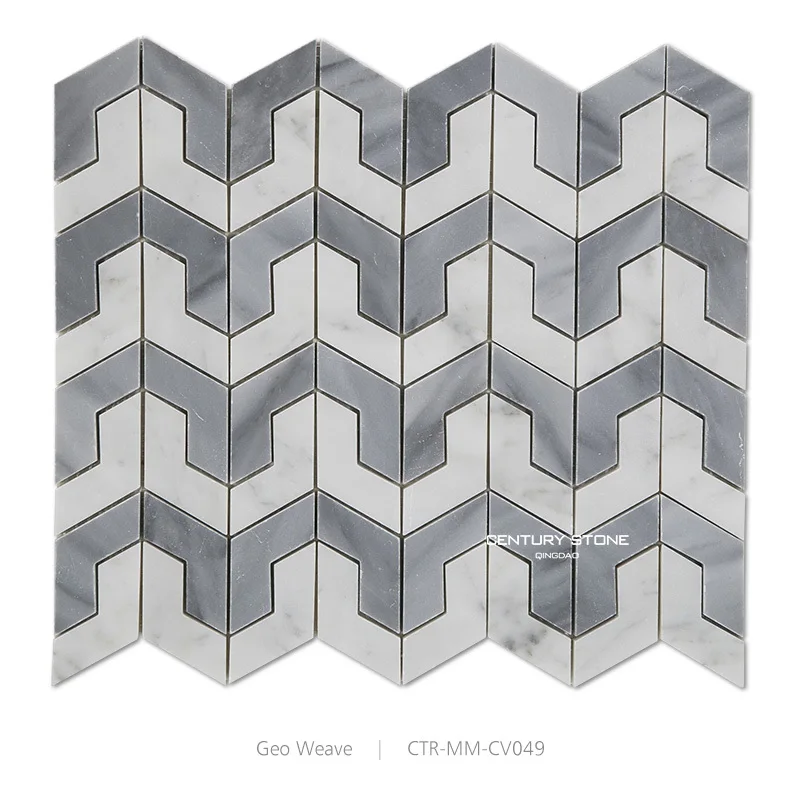 Polished Irregular Shape Wave Pattern Non-slip Kitchen Floor Marble ...