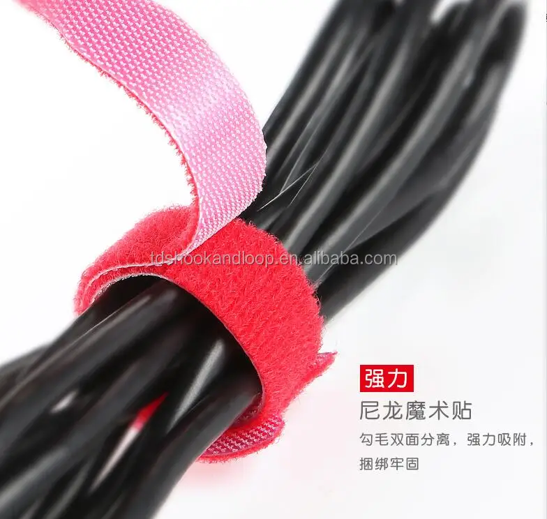 Customized Hook and Loop Reusable Cable Organizer - TDS