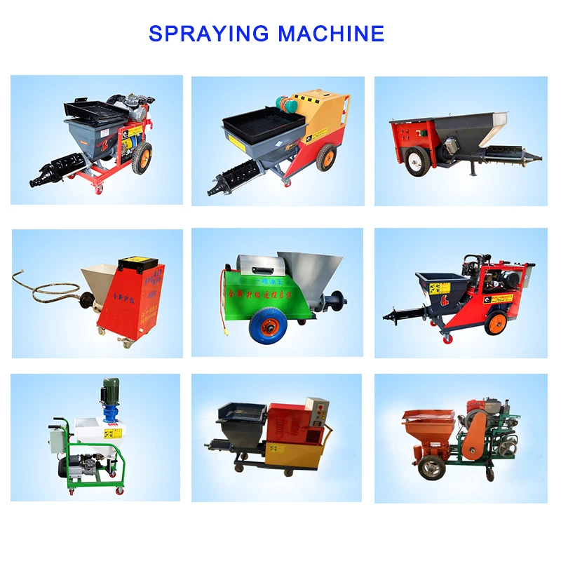 Automatic Wall Concrete Putty and Durable Stucco Plastering Spray ...