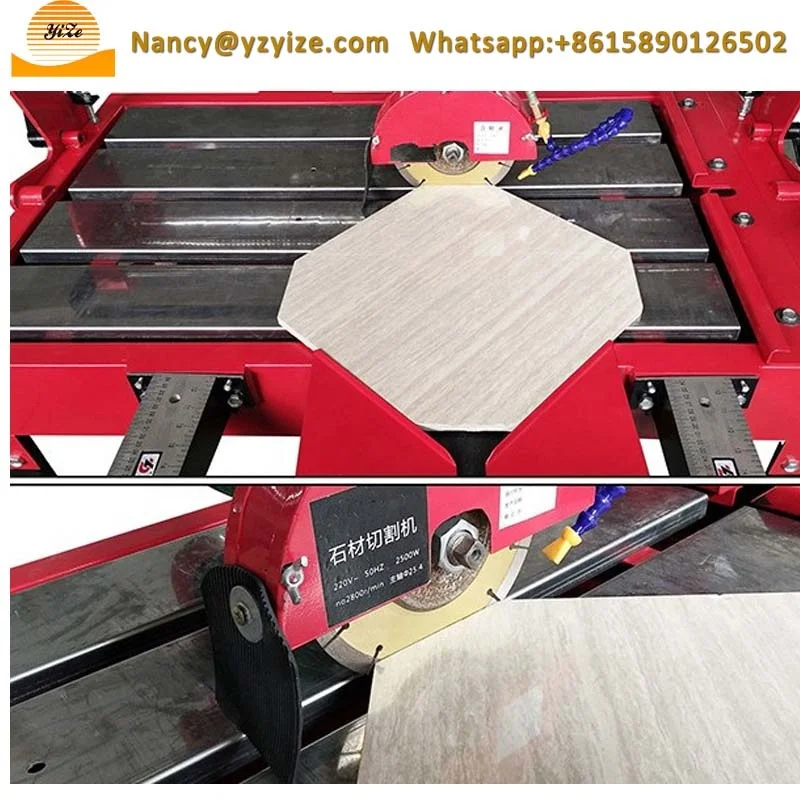 Multi Blade Marble Tile Mosaic Cutting Machines / Ceramic Porcelain ...