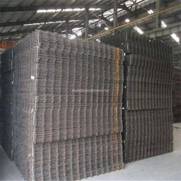 Black Non-galvanized Ribbed Reinforcing Concrete Welded Wire Mesh Sl62 ...