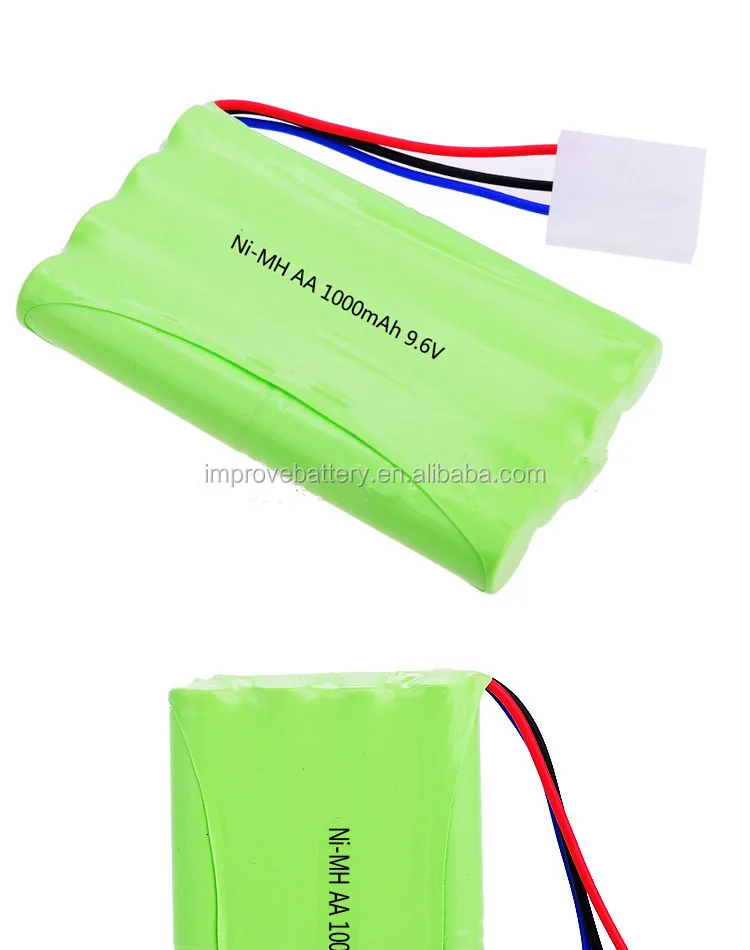 9.6v Nimh Rechargeable Battery Pack 9.6v Aa 1000mah Battery Pack For ...