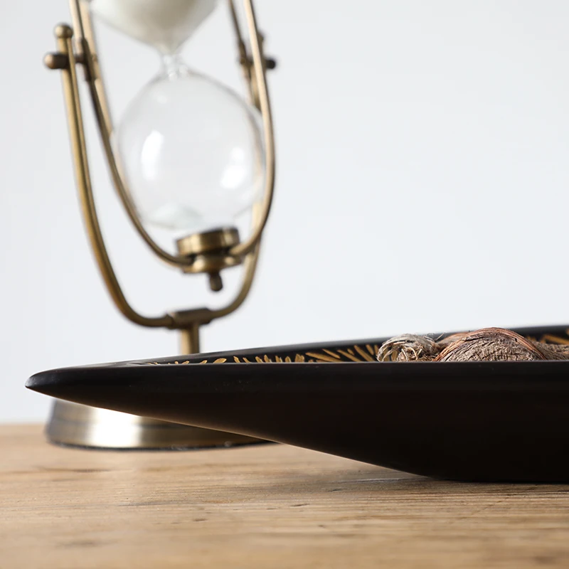 Set of Imprint Polyresin Craft Plate With Resin Ball Home Decor Items ...